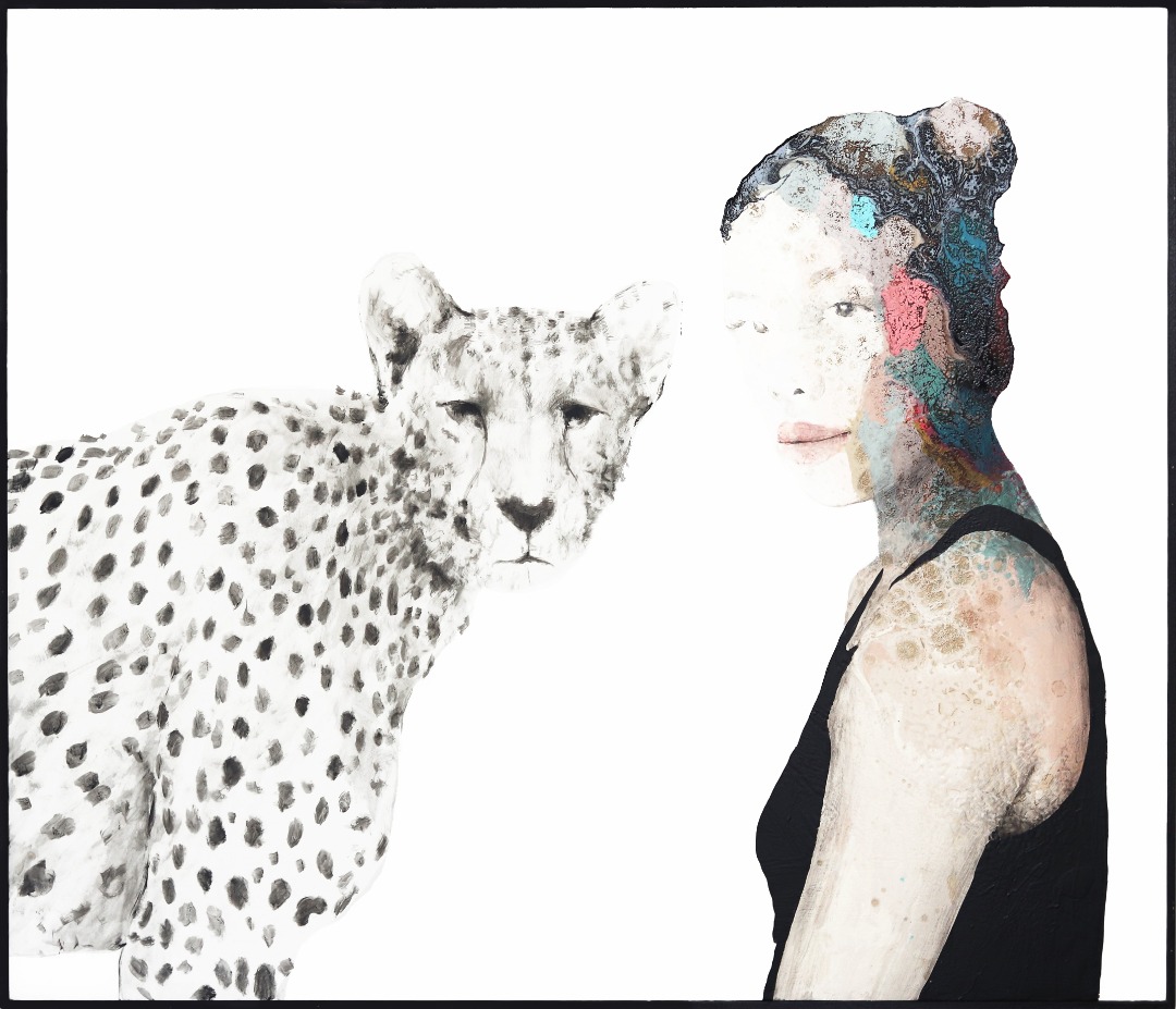 Woman with Cheetah (Alessandro Casetti) - Artspace Warehouse | Los ...
