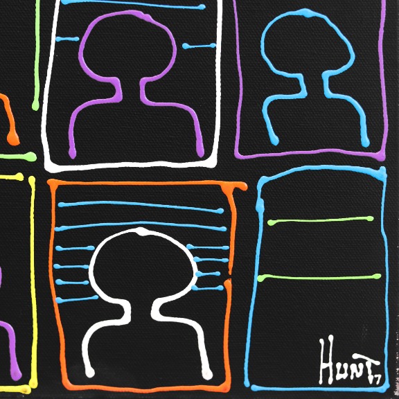 A Smaller Crowd II (R Hunt) - Artspace Warehouse | Los Angeles Art ...